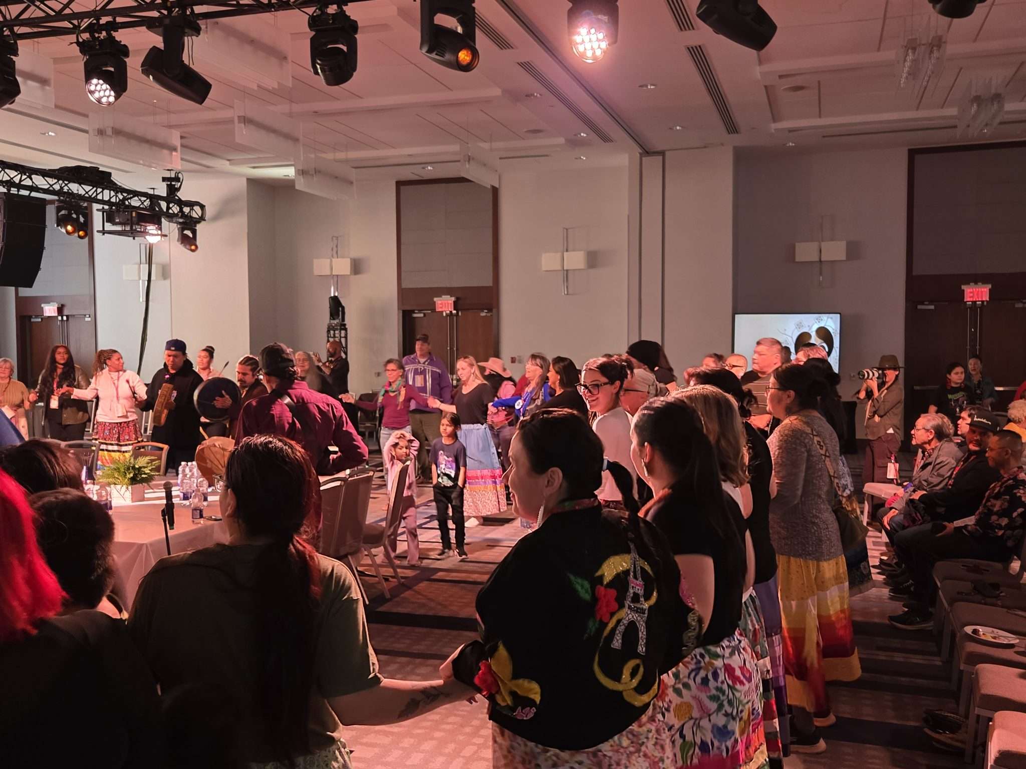 Introducing the women at Nellie’s to the Indigenous Round Dance - Nellie's